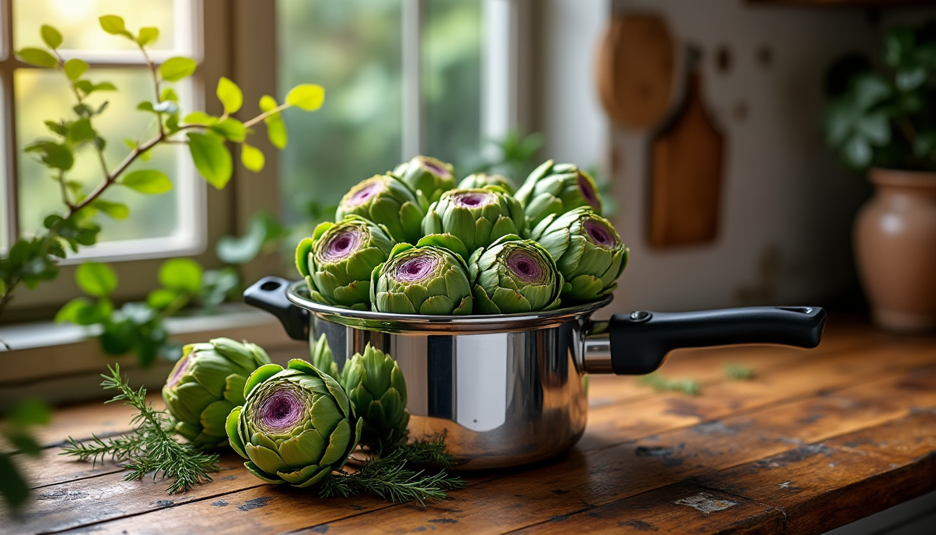 Artichaut : cuisson à la cocotte-minute Seb, une technique pour gagner ...